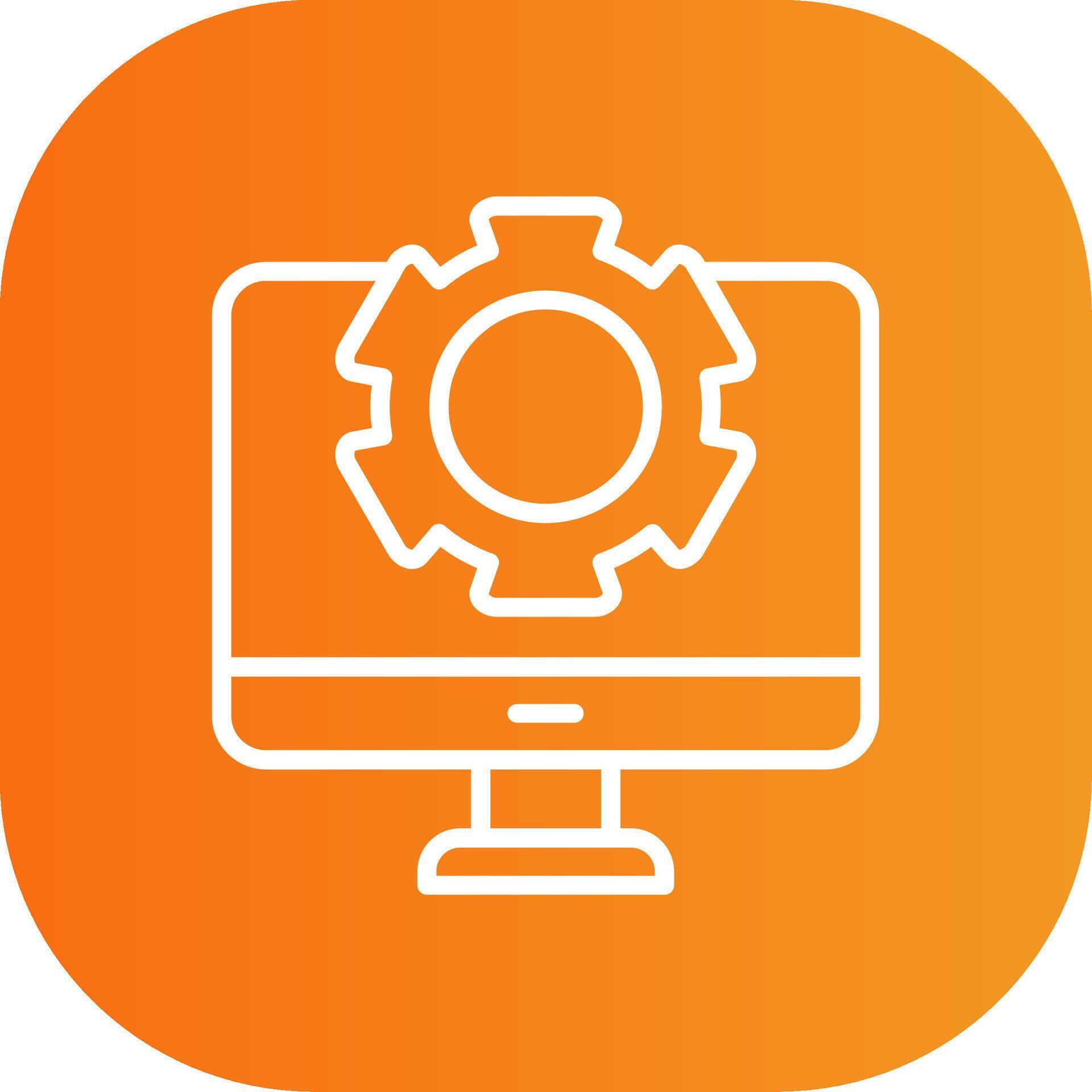 Gear Line Gradient Curve Icon 51055168 Vector Art At Vecteezy