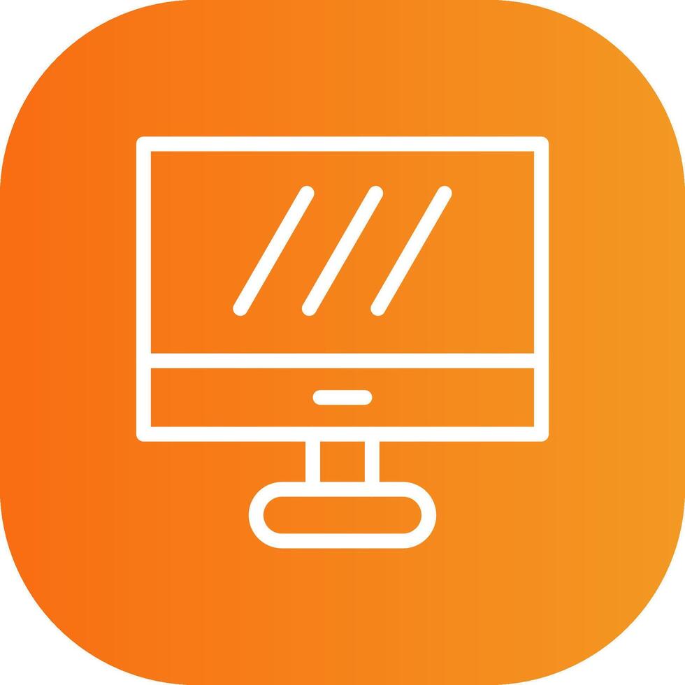 Computer screen Line Gradient Curve Icon 51055236 Vector Art at Vecteezy