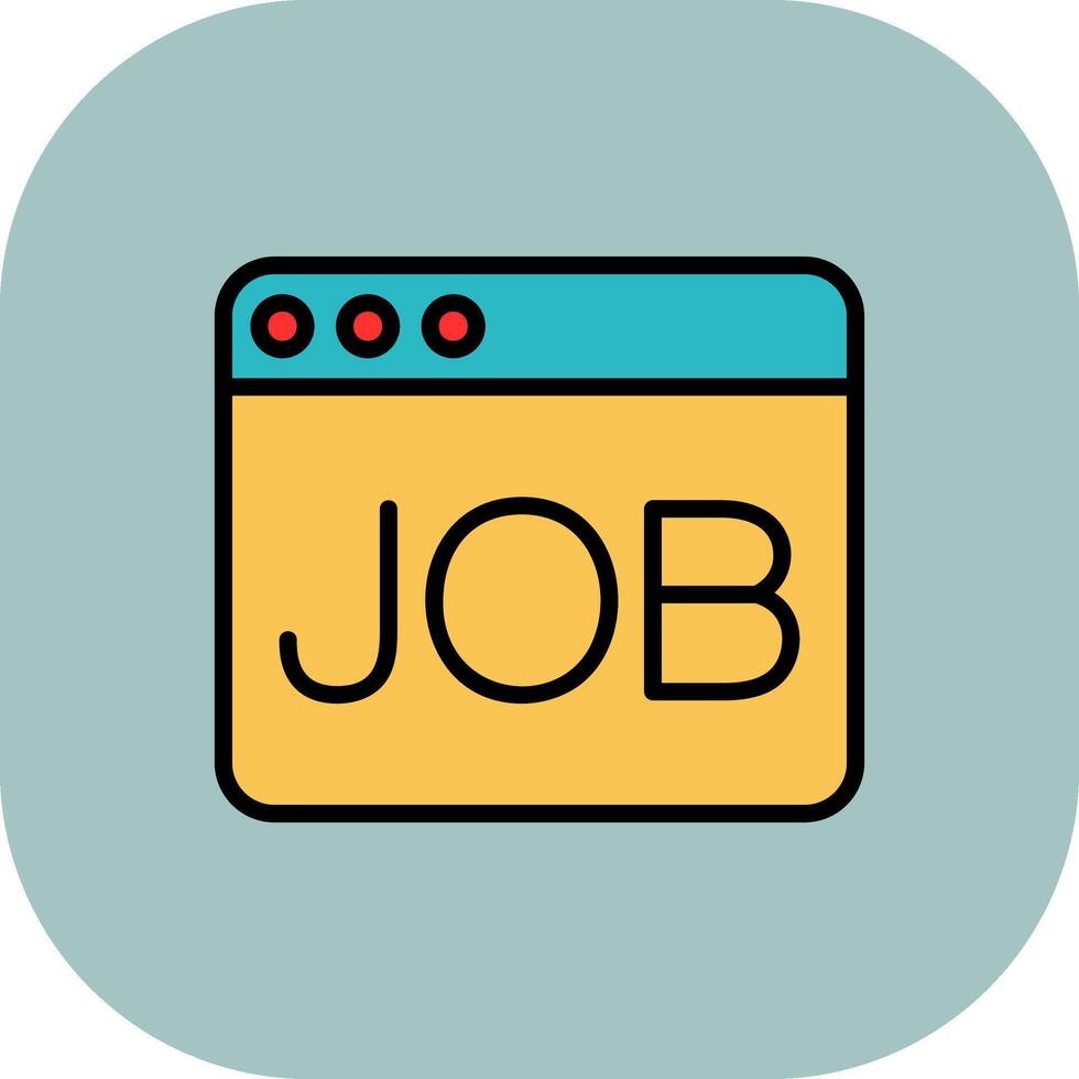 Job Line Filled Curve Icon 51057960 Vector Art at Vecteezy