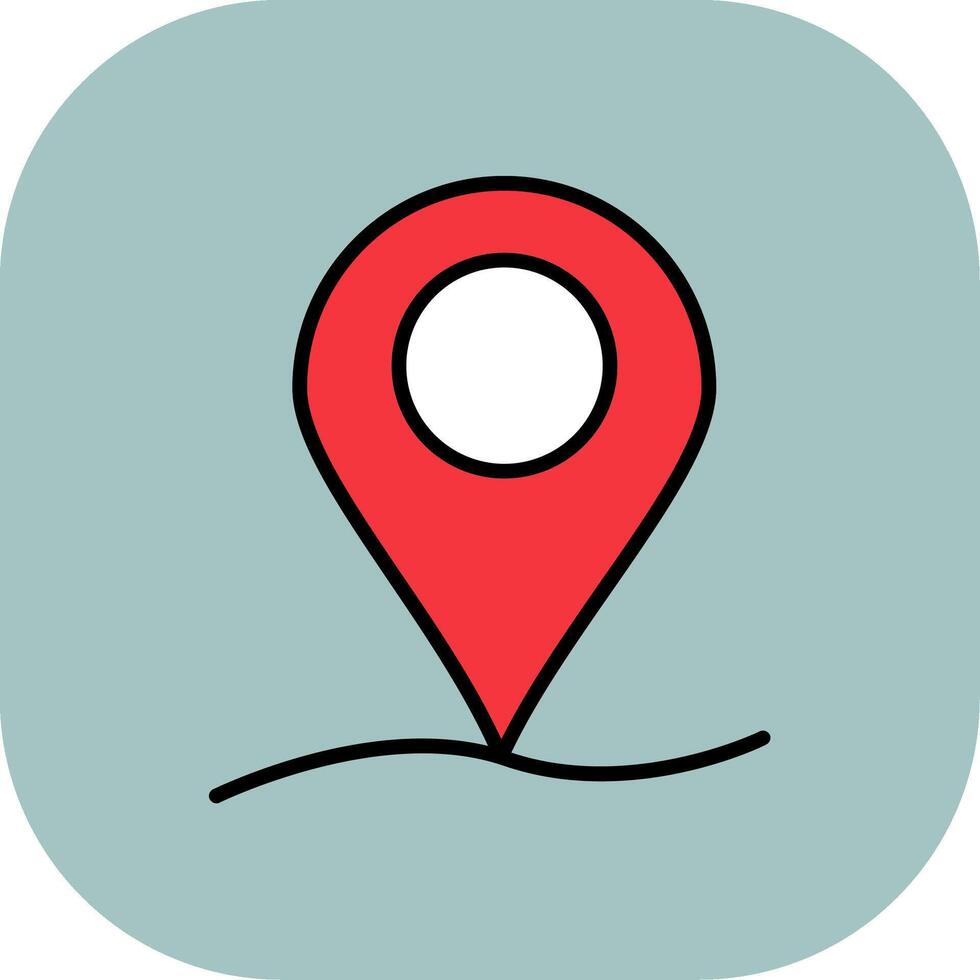 Map Pointer Line Filled Curve Icon 51058368 Vector Art At Vecteezy