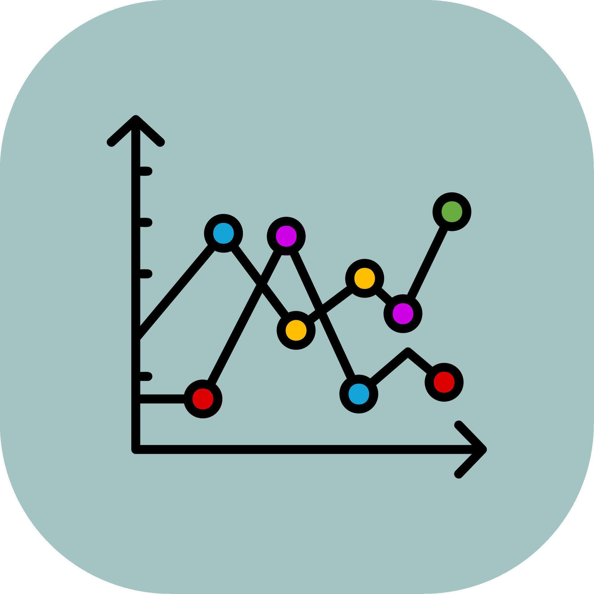 Multiple Line Graph Line Filled Curve Icon 51058931 Vector Art at Vecteezy