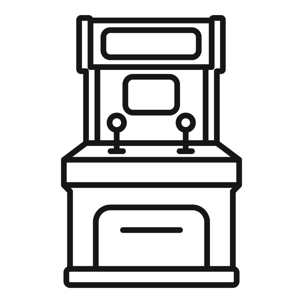 Retro Arcade Game Machine Offering Entertainment Using Joysticks And Buttons 51061727 Vector Art