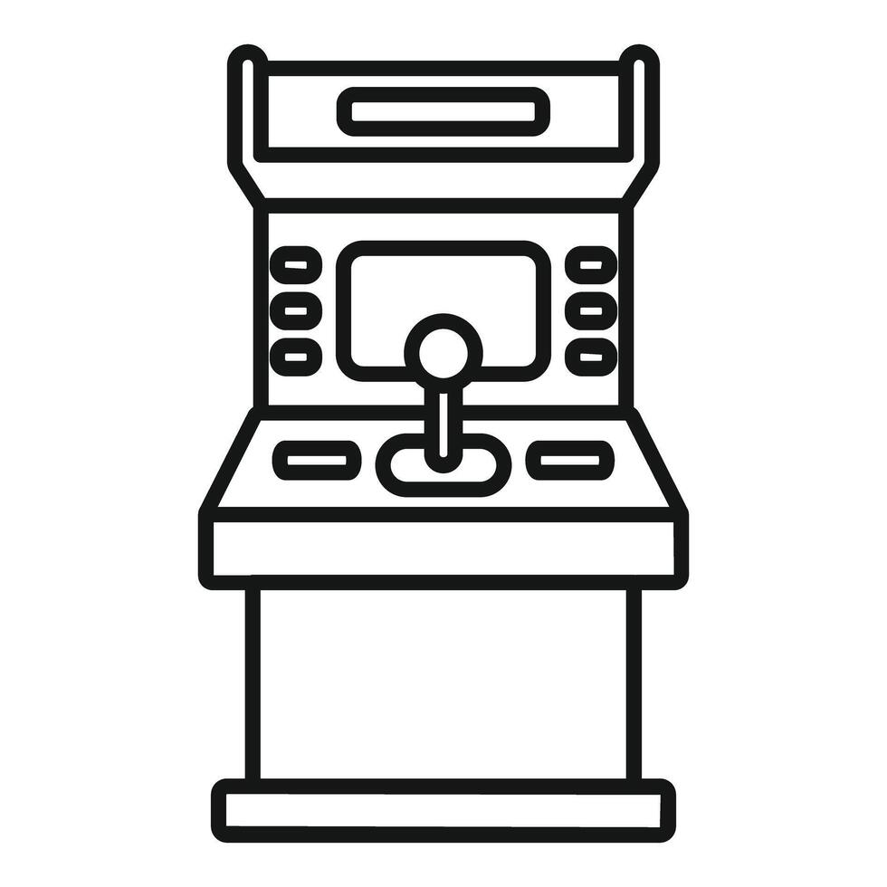 Retro arcade game machine with buttons and joystick drawing 51061730 Vector Art at Vecteezy