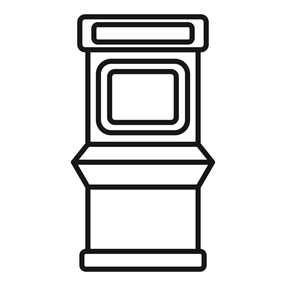 Retro arcade game machine displaying pixelated game interface 51061737 Vector Art at Vecteezy