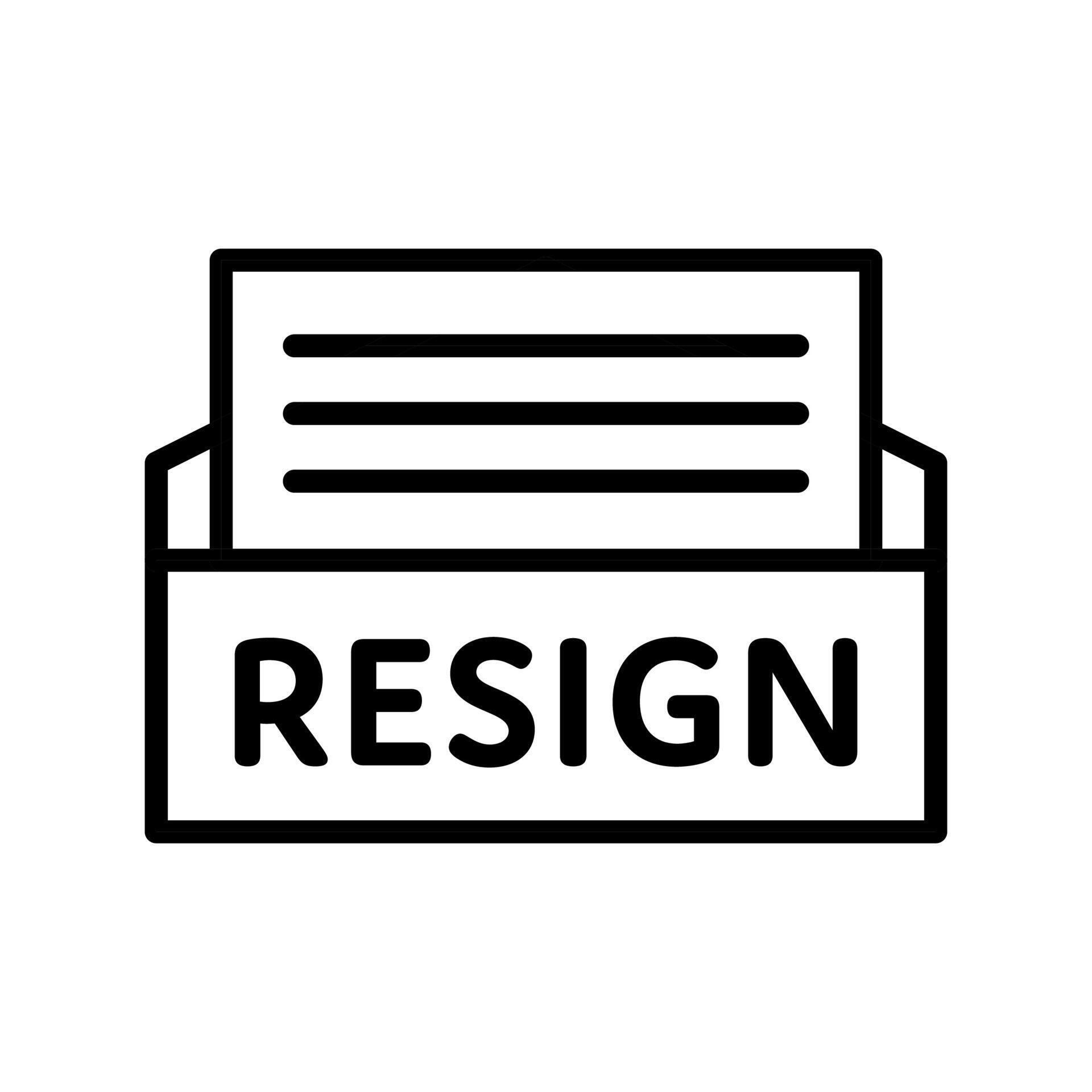 Resignation Letter Icon Employee Resign Letter Simple Icon 51065780 Vector Art At Vecteezy