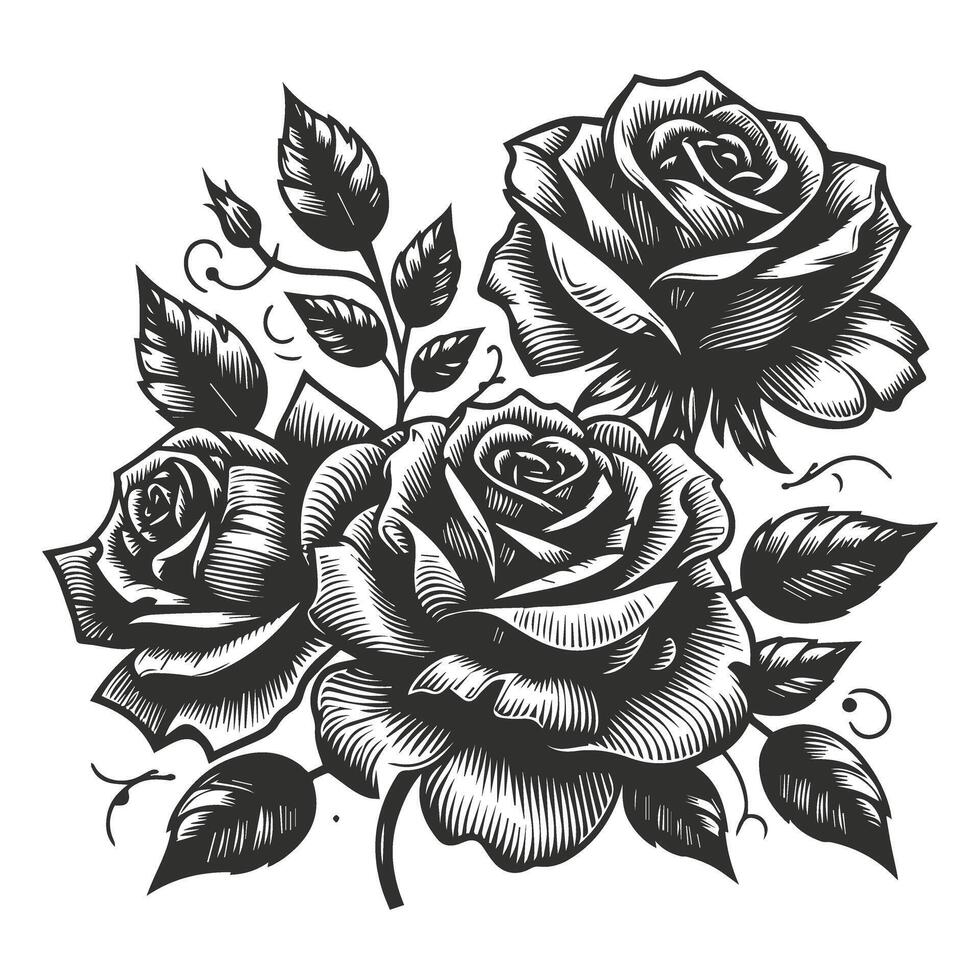 Traditional Old School Rose Tattoo 51066389 Vector Art at Vecteezy Traditional Old School Rose Tattoo 51066389 Vector Art at Vecteezy