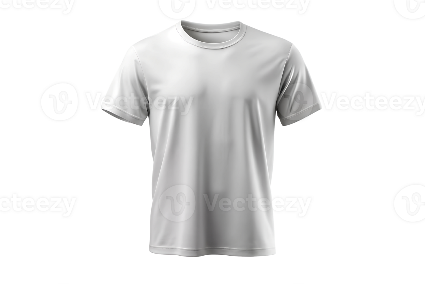 Modern Plain White T Shirt Mockup Design 51068522 Png