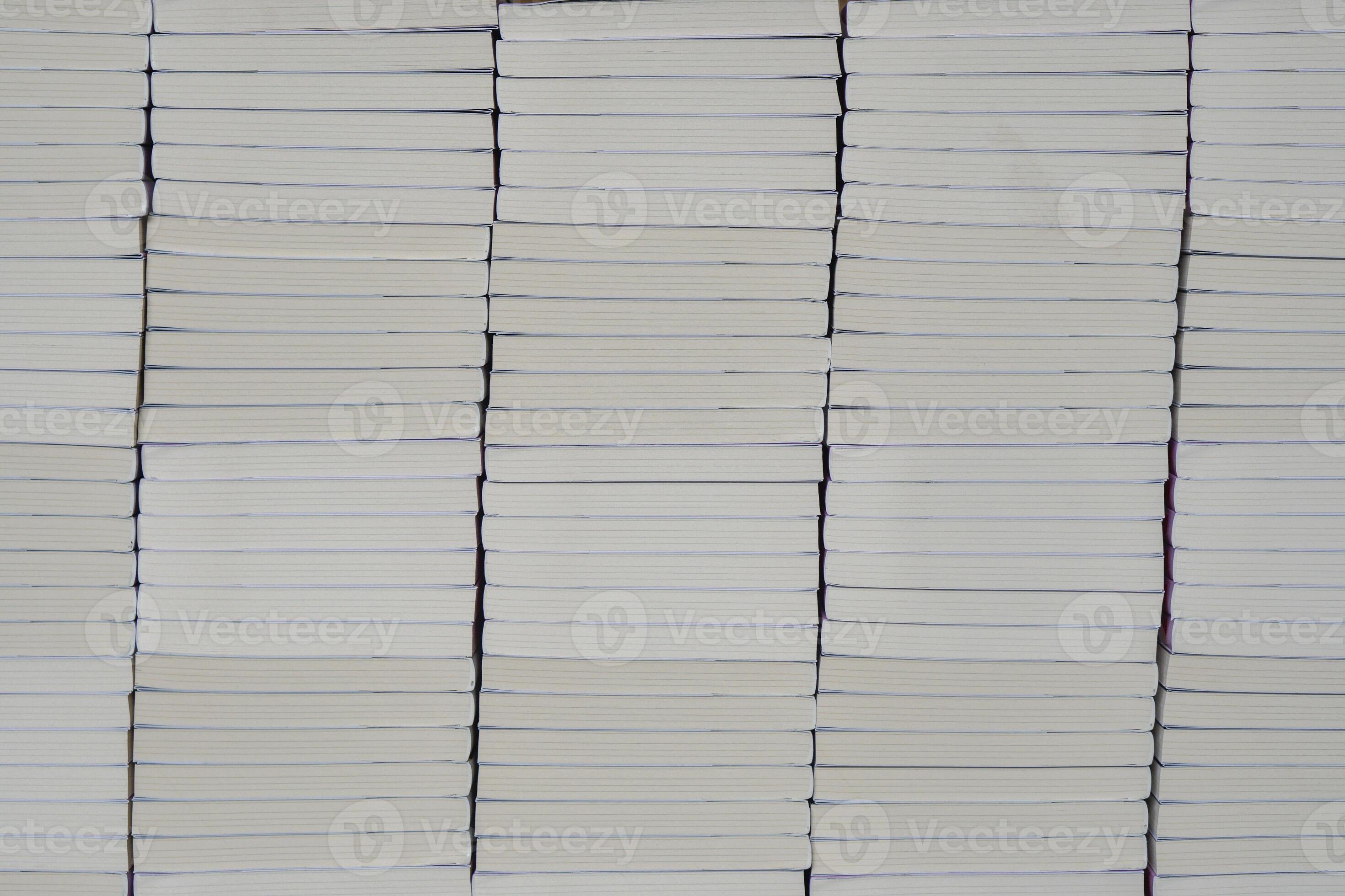 Stacks Of Books After Going Through Printing Production In The Offset Industry Pile Of Books