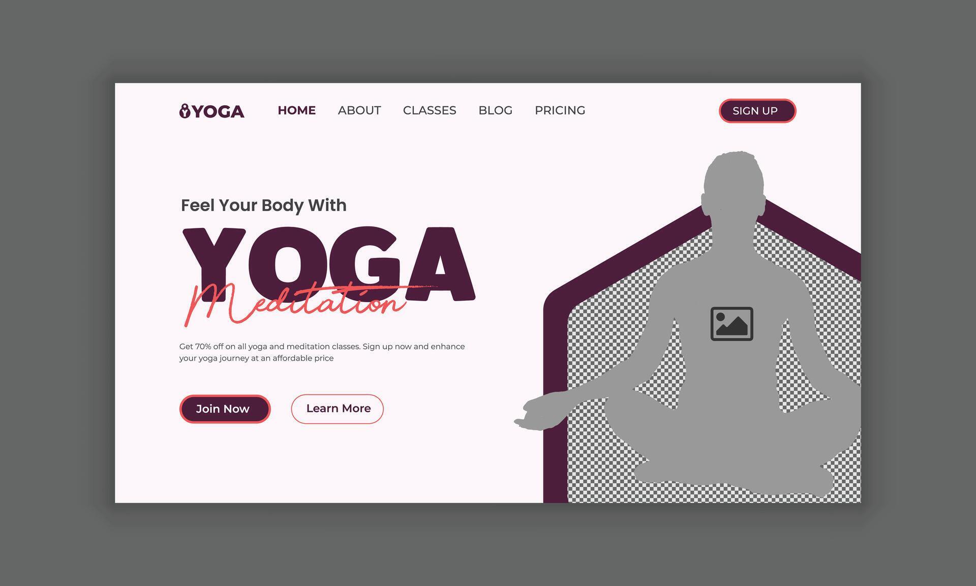 Yoga Website Header Design Template 51079240 Vector Art at Vecteezy Yoga Website Header Design Template 51079240 Vector Art at Vecteezy