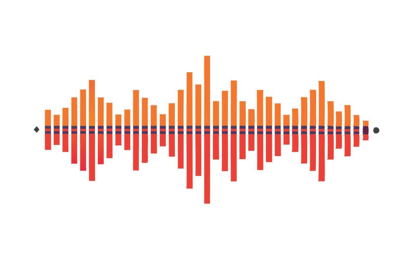An image of an audio waveform 51080088 Vector Art at Vecteezy