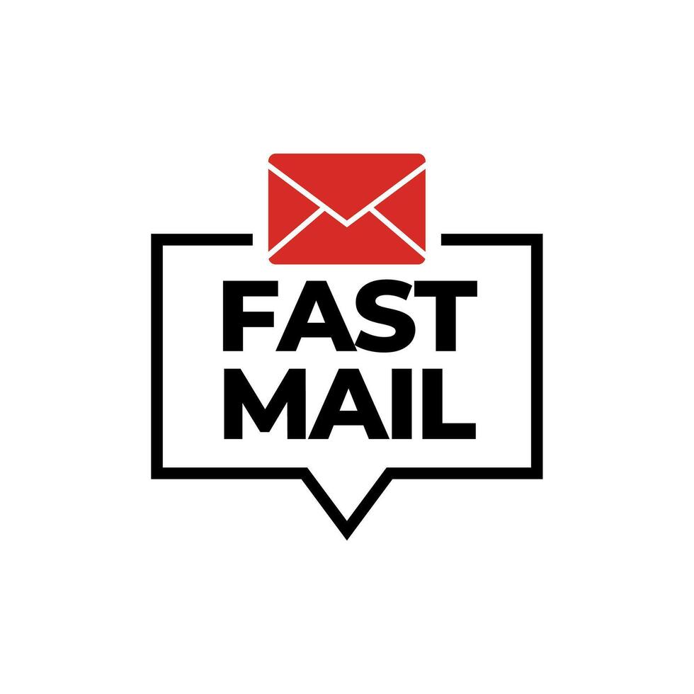 Fast mail logo 51084940 Vector Art at Vecteezy