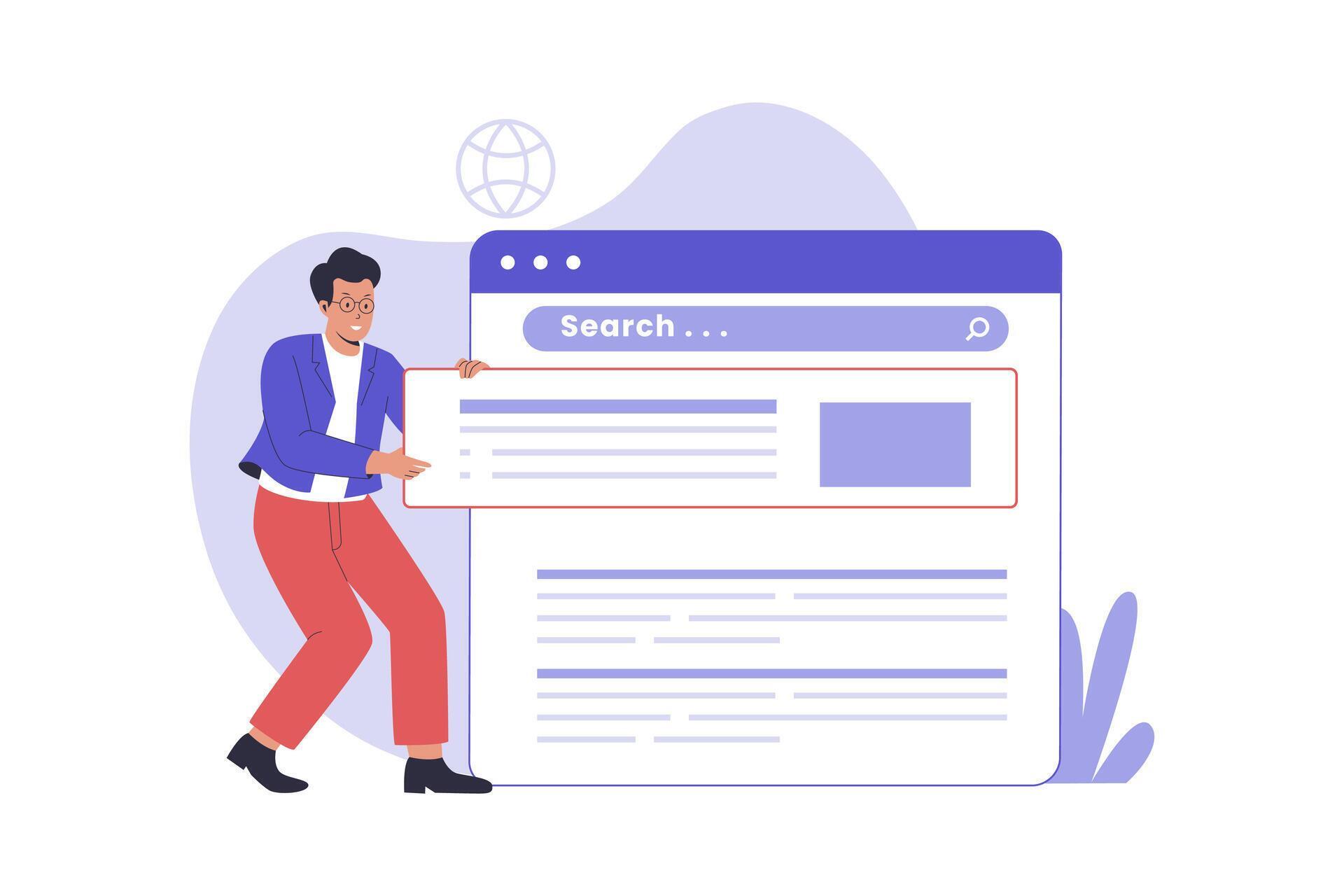 Website featured snippets concept illustration 51092673 Vector Art at ...