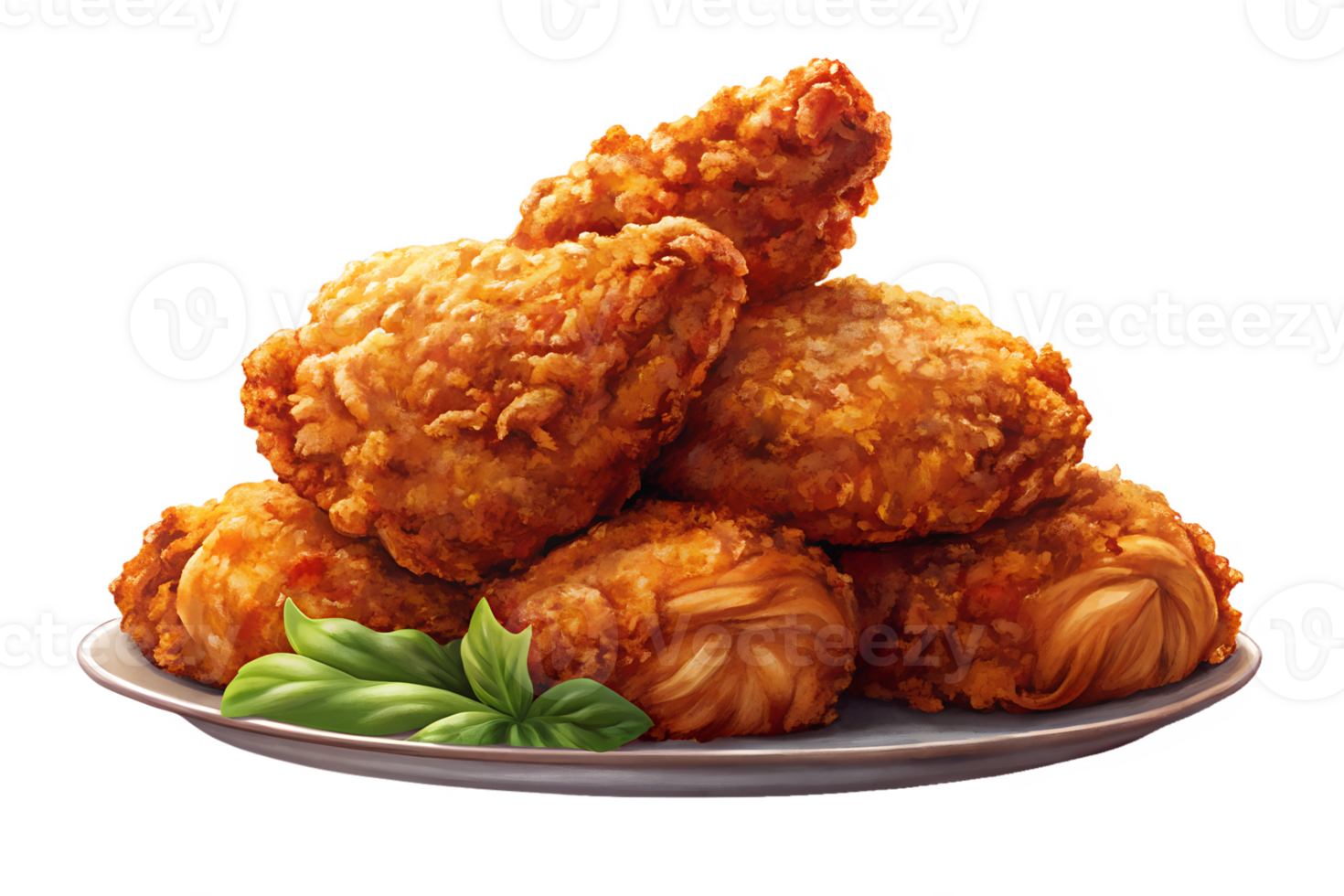Crispy Fried Chicken Isolate On Transparency Background 51096173 Png