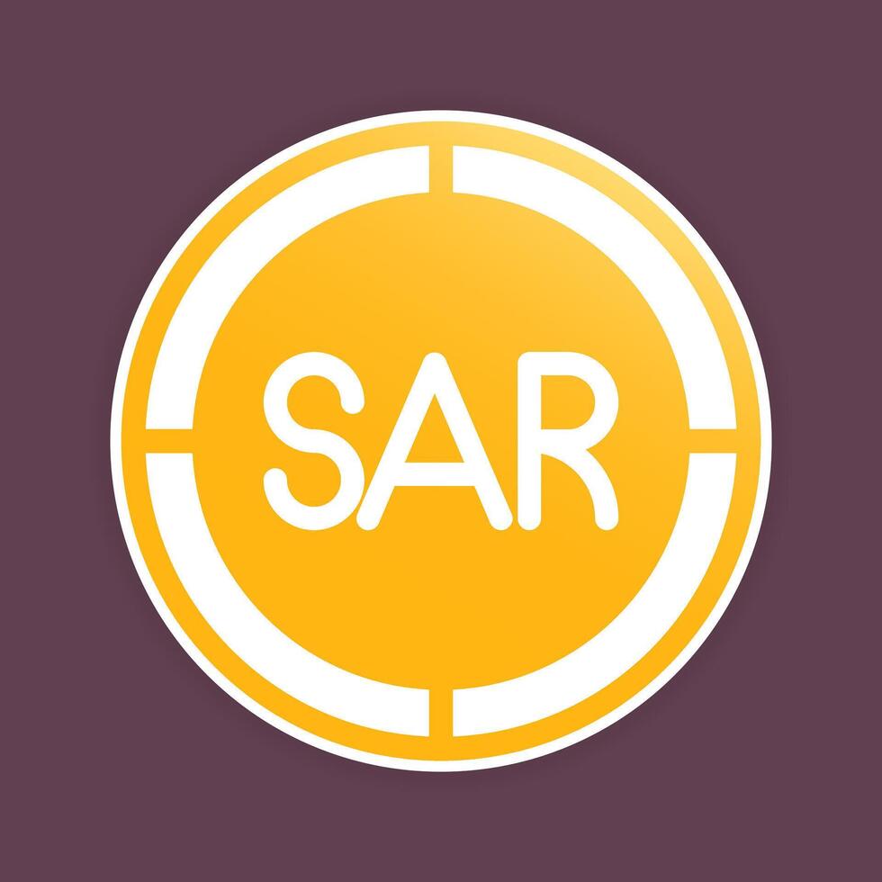 Riyal Coins Icons Arabic Money Symbol Fresh Golden Gradient Fill Currency Logo For Financial