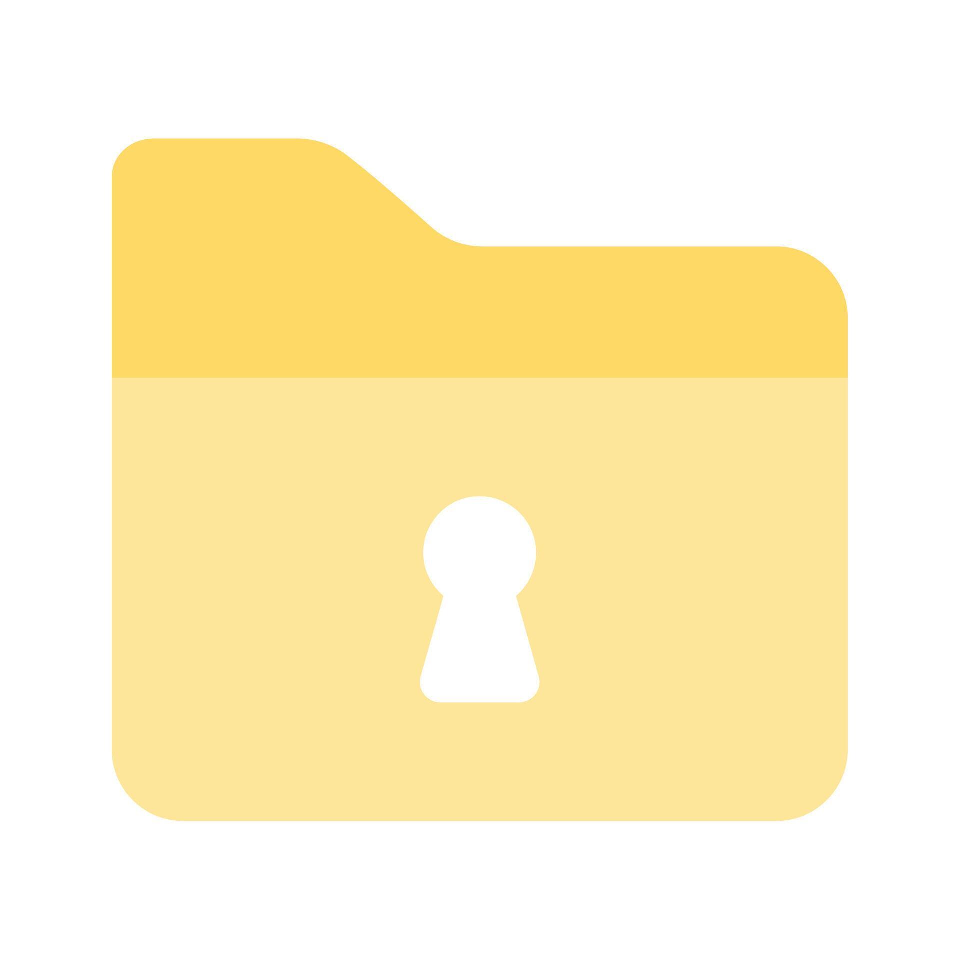 Keyhole on folder denoting icon of secure folder, data security icon 51096987 Vector Art at Vecteezy