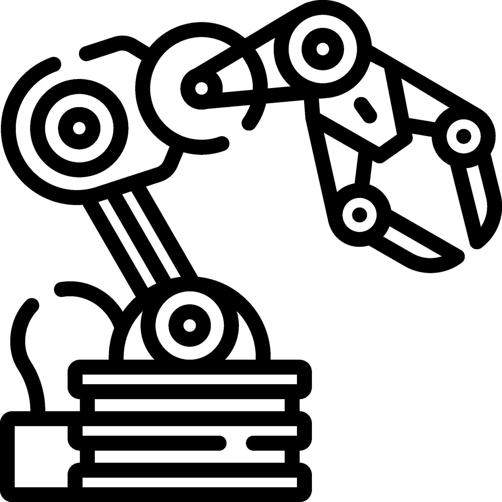 Robotic arm robot icon illustration 51114790 Vector Art at Vecteezy