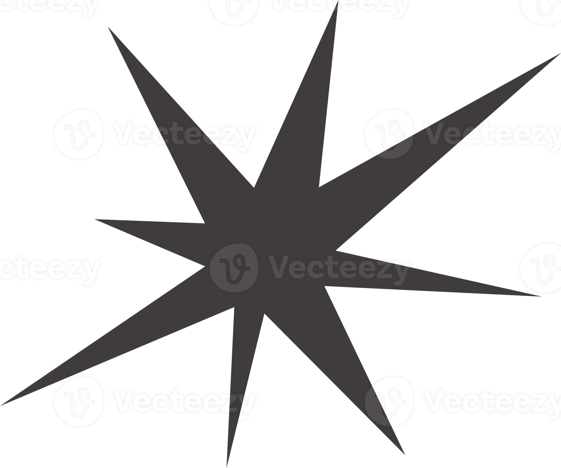 Star shape icon. Y2k abstract irregular shiny sparkle. Flash sparks starburst graphic element ...