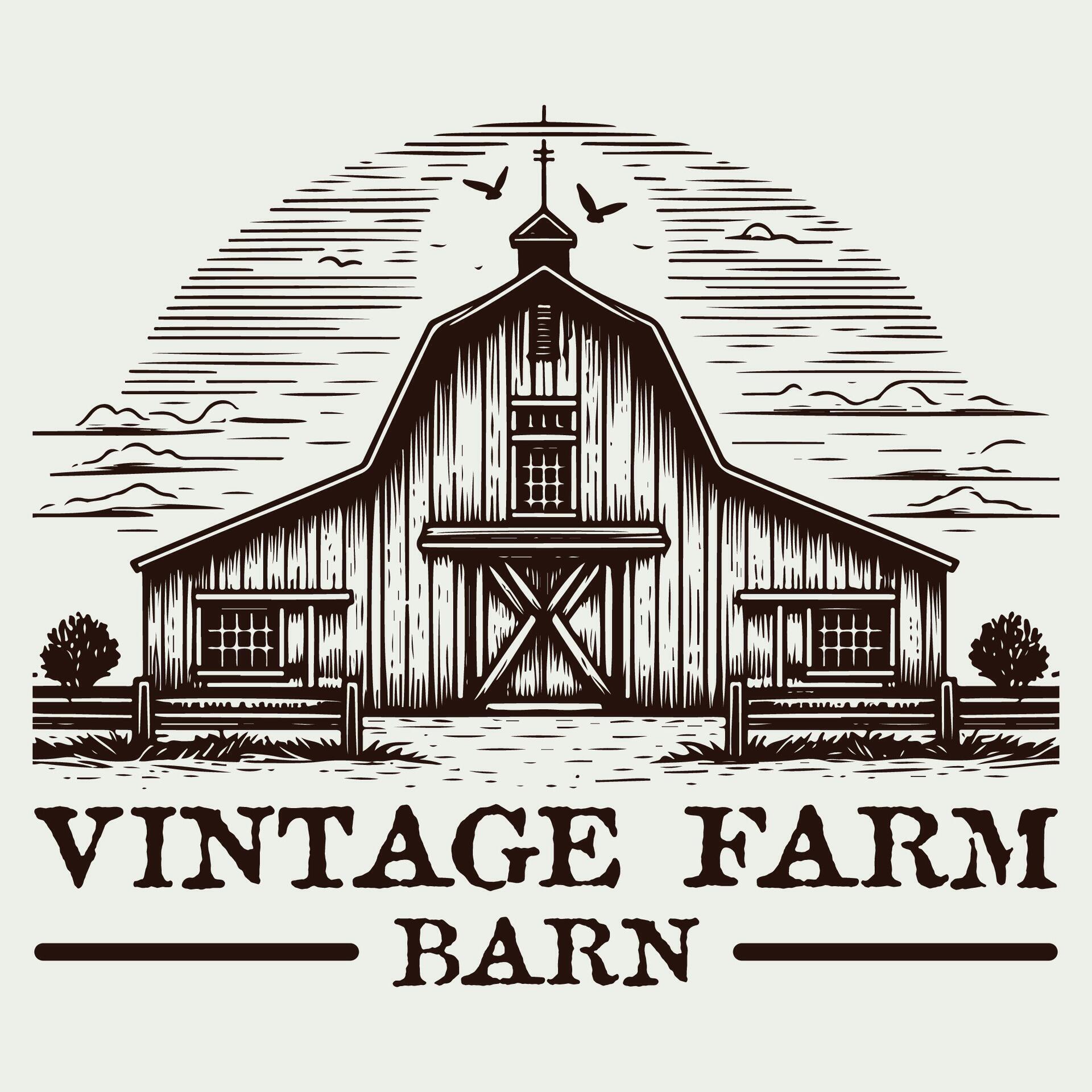 Vintage Barn Farm Logo Design 51124579 Vector Art at Vecteezy
