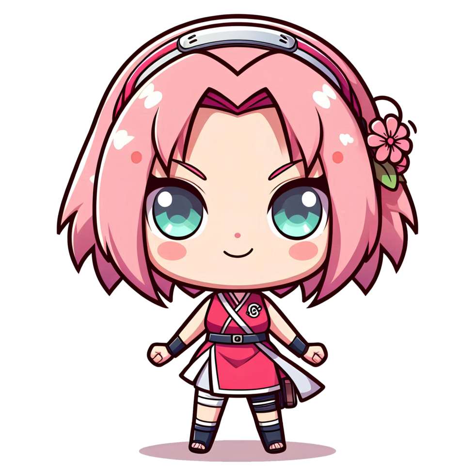 Adorable Sakura Caricature In Cartoon Style 51135881 Png
