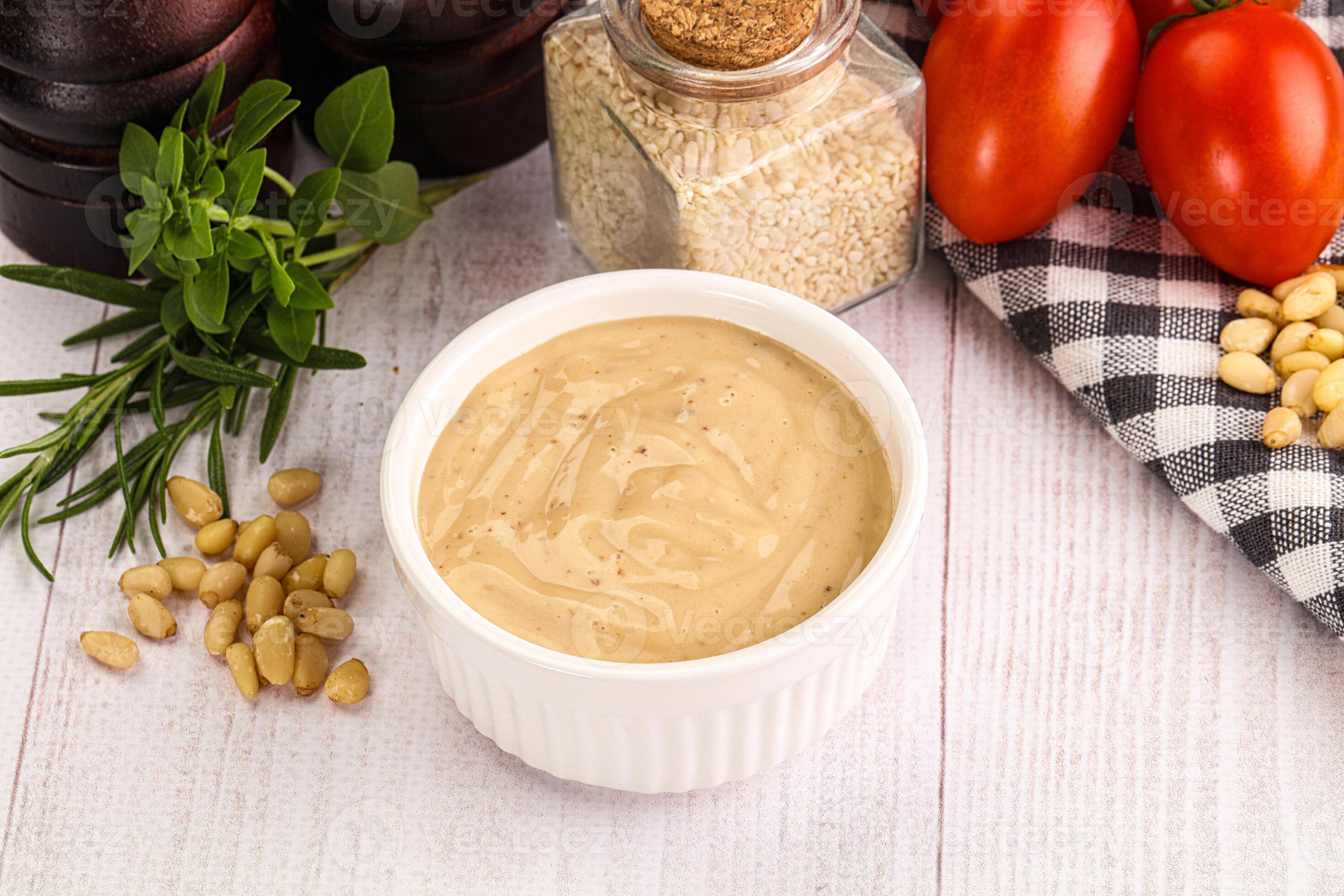 Delicious walnut creamy sauce in the bowl 51139640 Stock Photo at Vecteezy