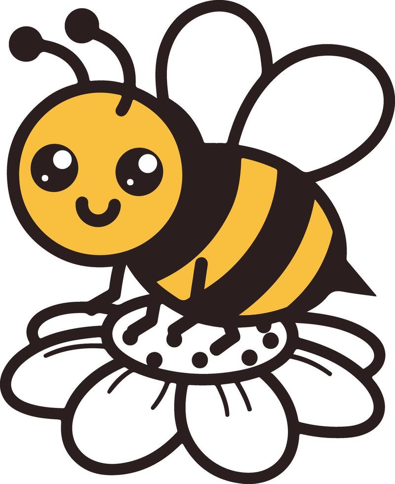 A Illustration Of A Cute Bee 51144382 Vector Art At Vecteezy