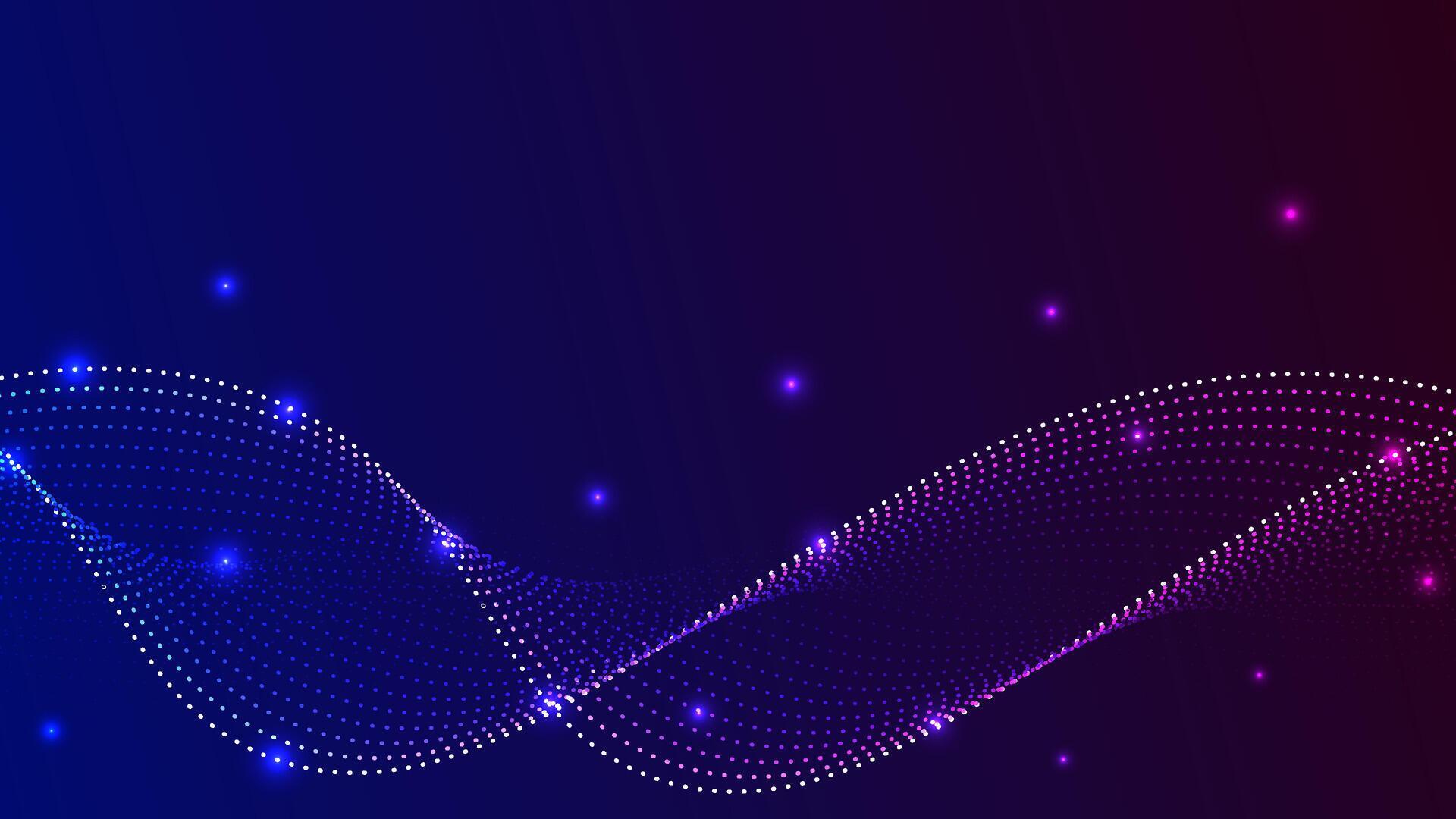 Abstract Wave Digital Technology Background Data Cyber Sound Line Futuristic Concept Design