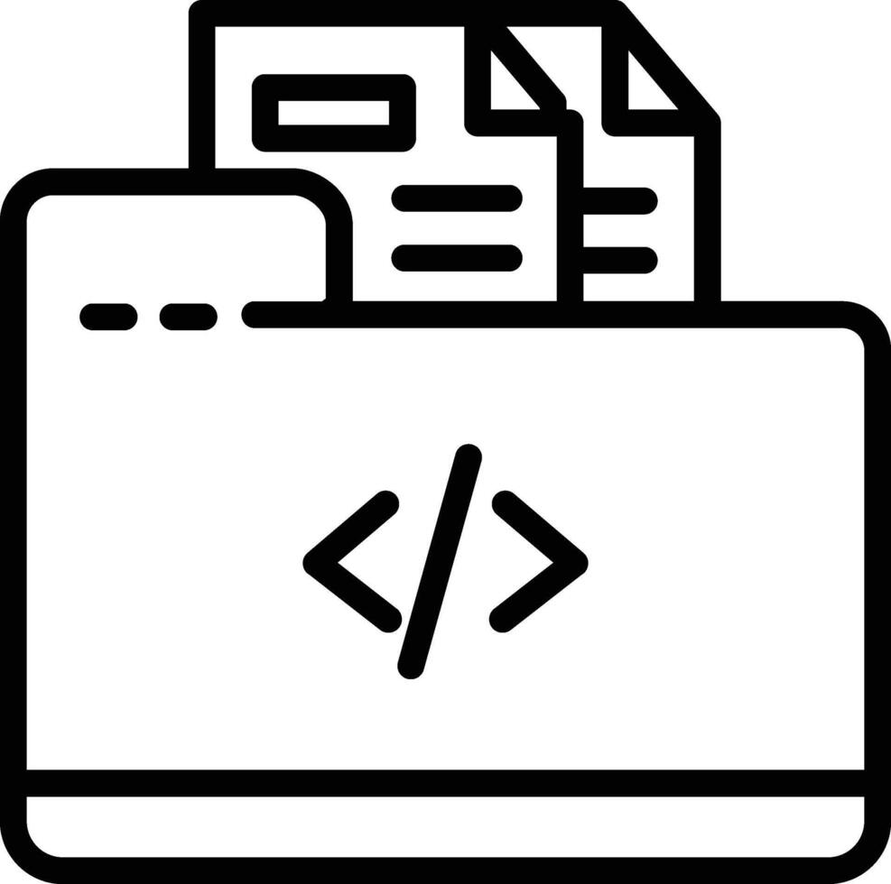 Coding Folder Illustration Icon 51151580 Vector Art at Vecteezy