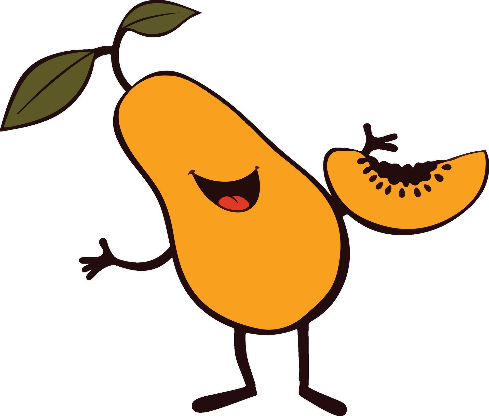 Papaya fruit cartoon 51168753 Vector Art at Vecteezy