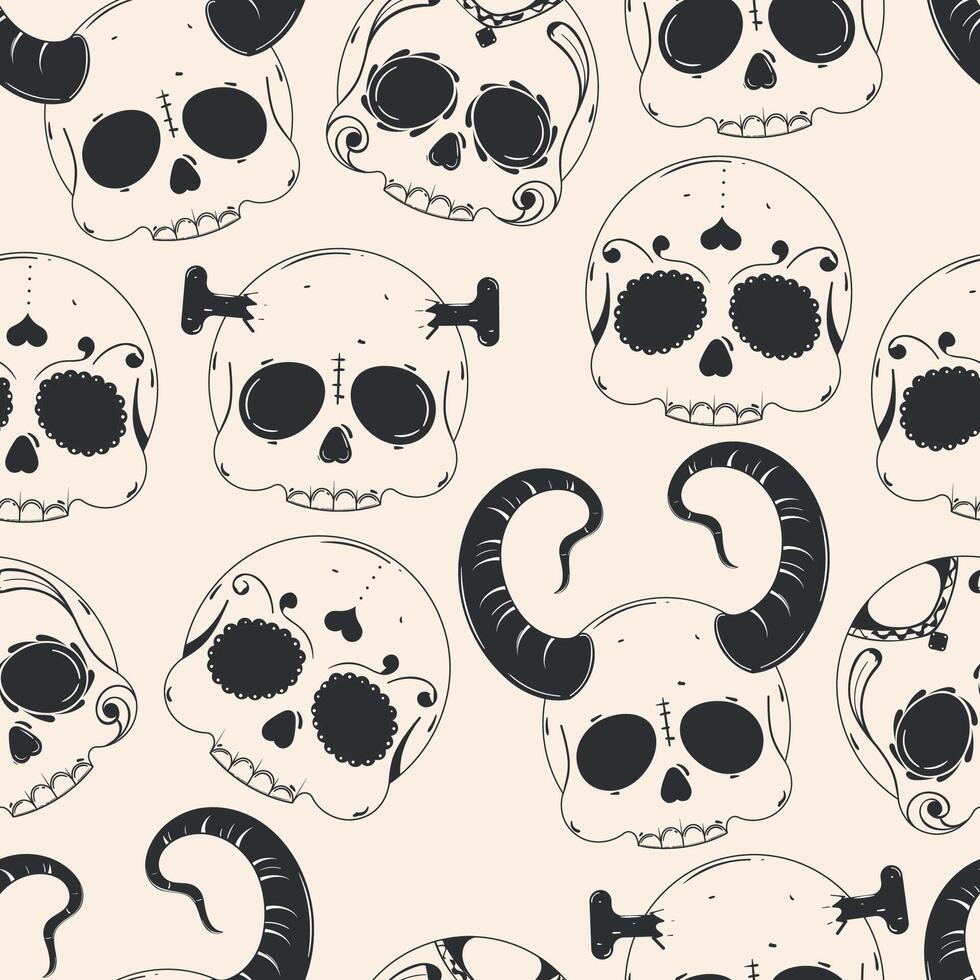 Page 6 | Skull Pattern Vector Art, Icons, and Graphics for Free Download