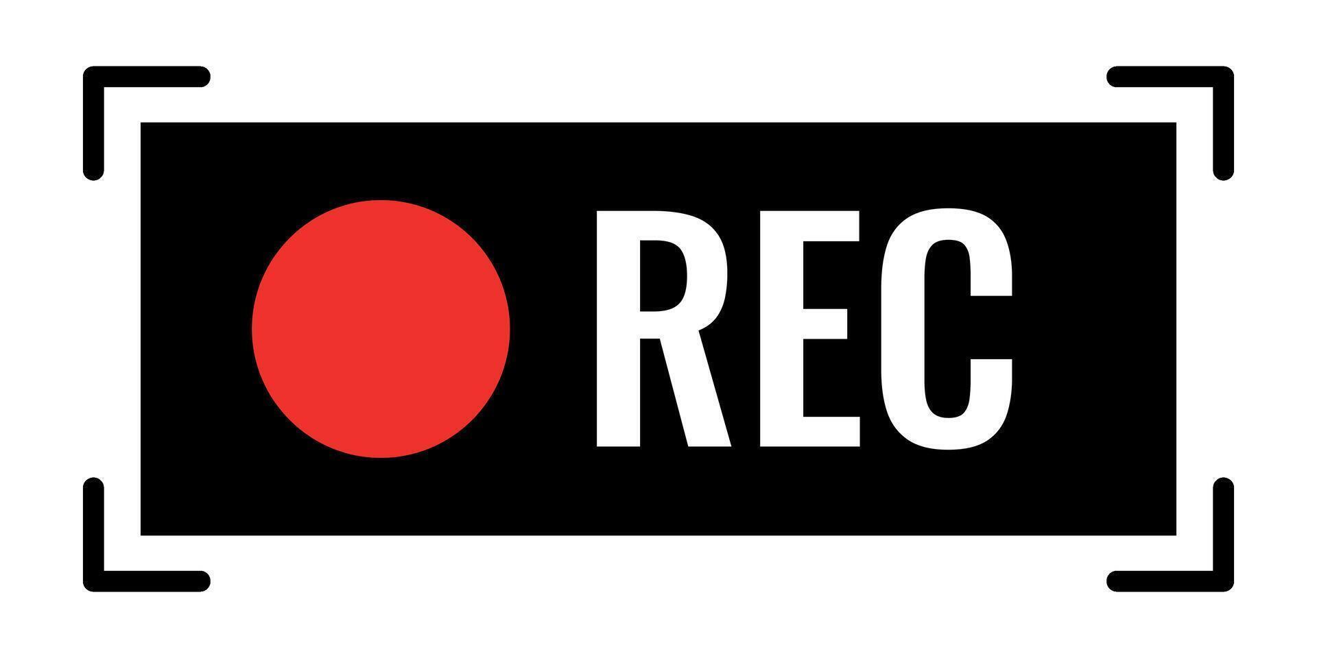 camera recording sign 51178721 Vector Art at Vecteezy