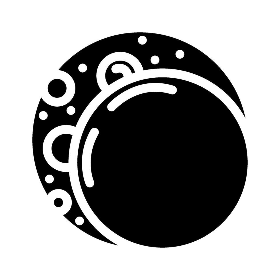 lunar eclipse natural phenomena glyph icon illustration 51179831 Vector ...