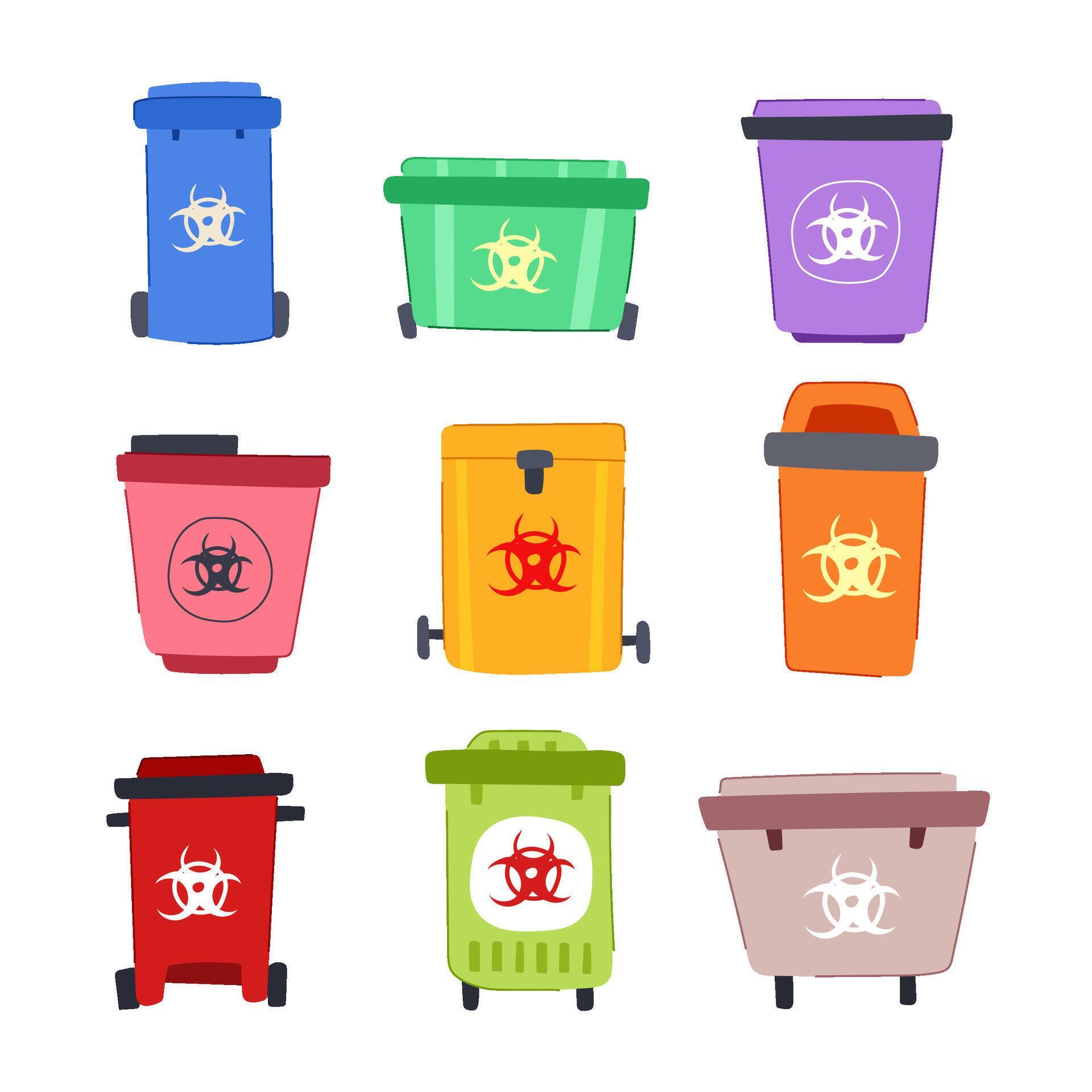 medical waste bin set cartoon illustration 51180496 Vector Art at Vecteezy medical waste bin set cartoon illustration 51180496 Vector Art at Vecteezy
