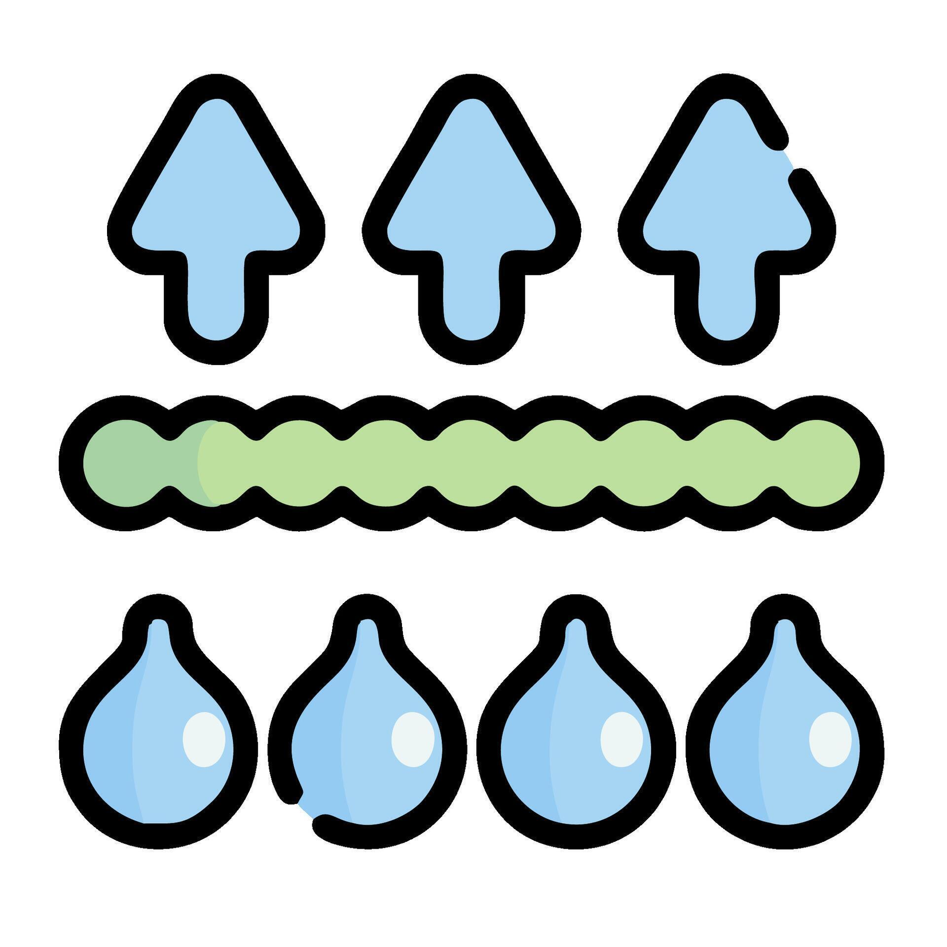 Water droplets icon illustration 51187940 Vector Art at Vecteezy
