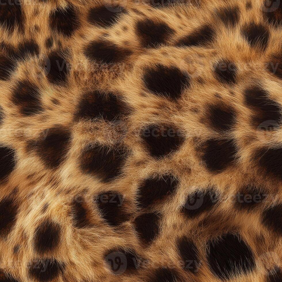 Photorealistic seamless texture of fine cheetah fur, spotted pattern ...