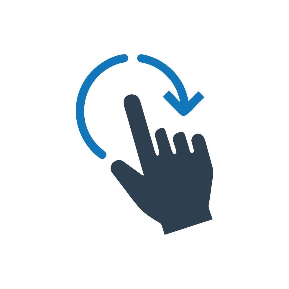 Hand Rotate Counter Clockwise Icon 51212851 Vector Art at Vecteezy