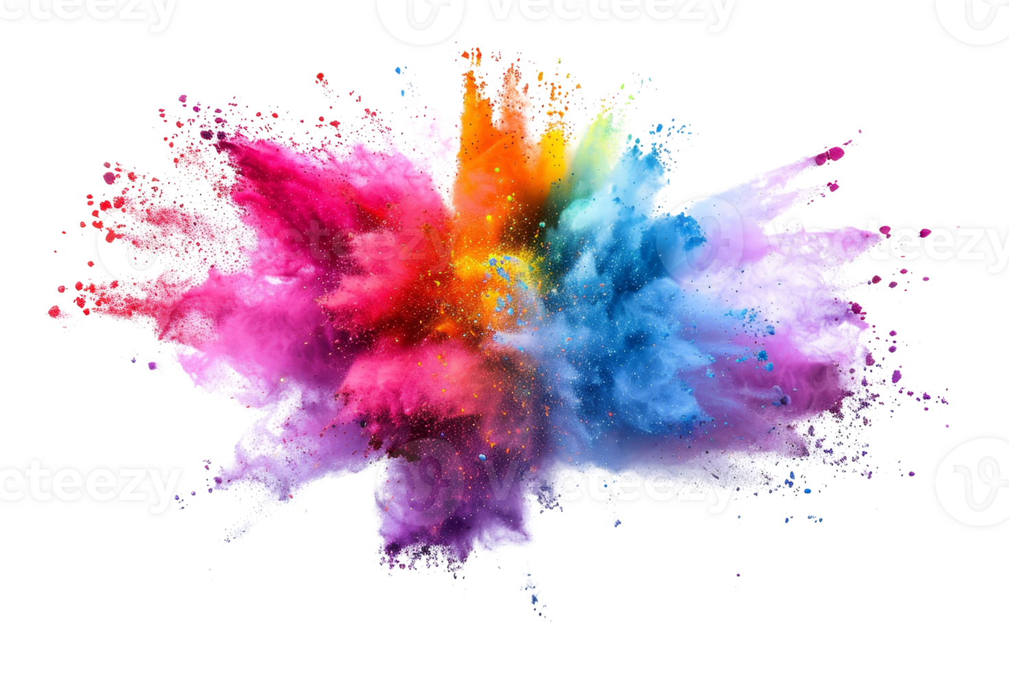 Abstract Explosion Of Vibrant Colors In A Dynamic And Energetic Burst Creating A Stunning