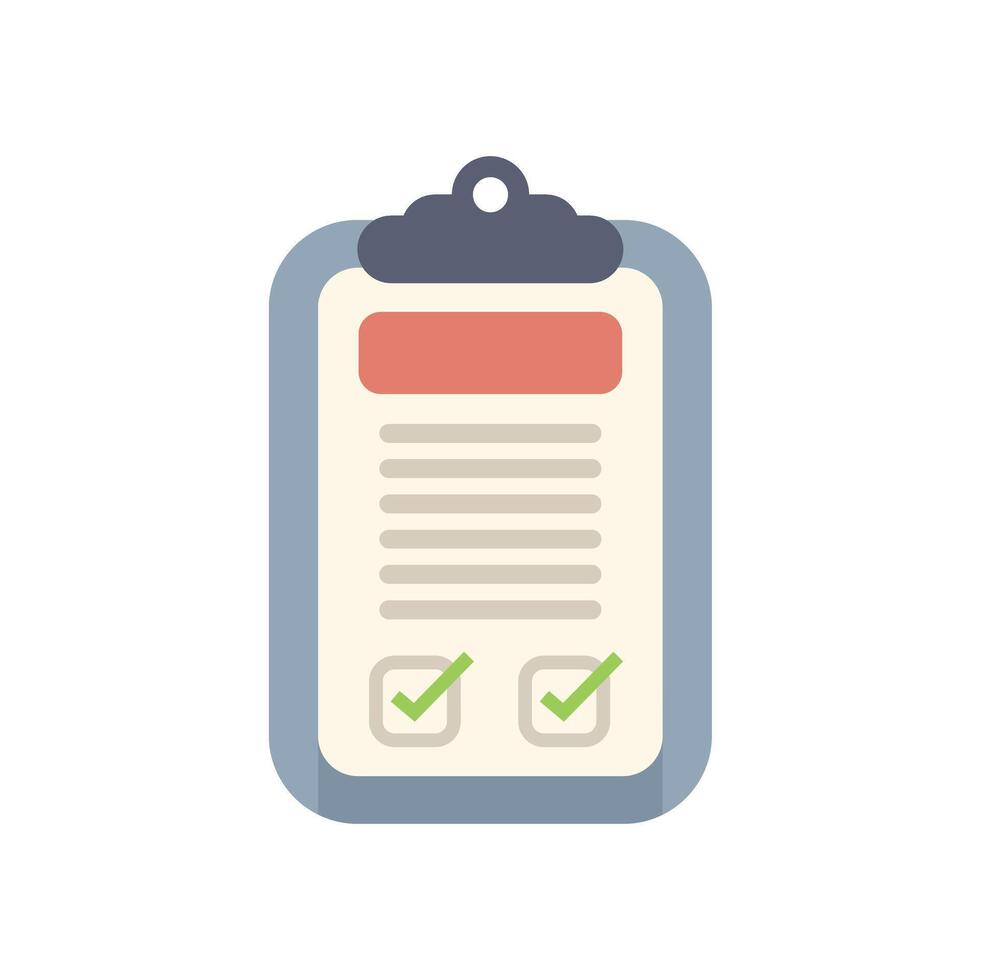 Clipboard showing completion with checkmarks on paper form 51244737 Vector Art at Vecteezy