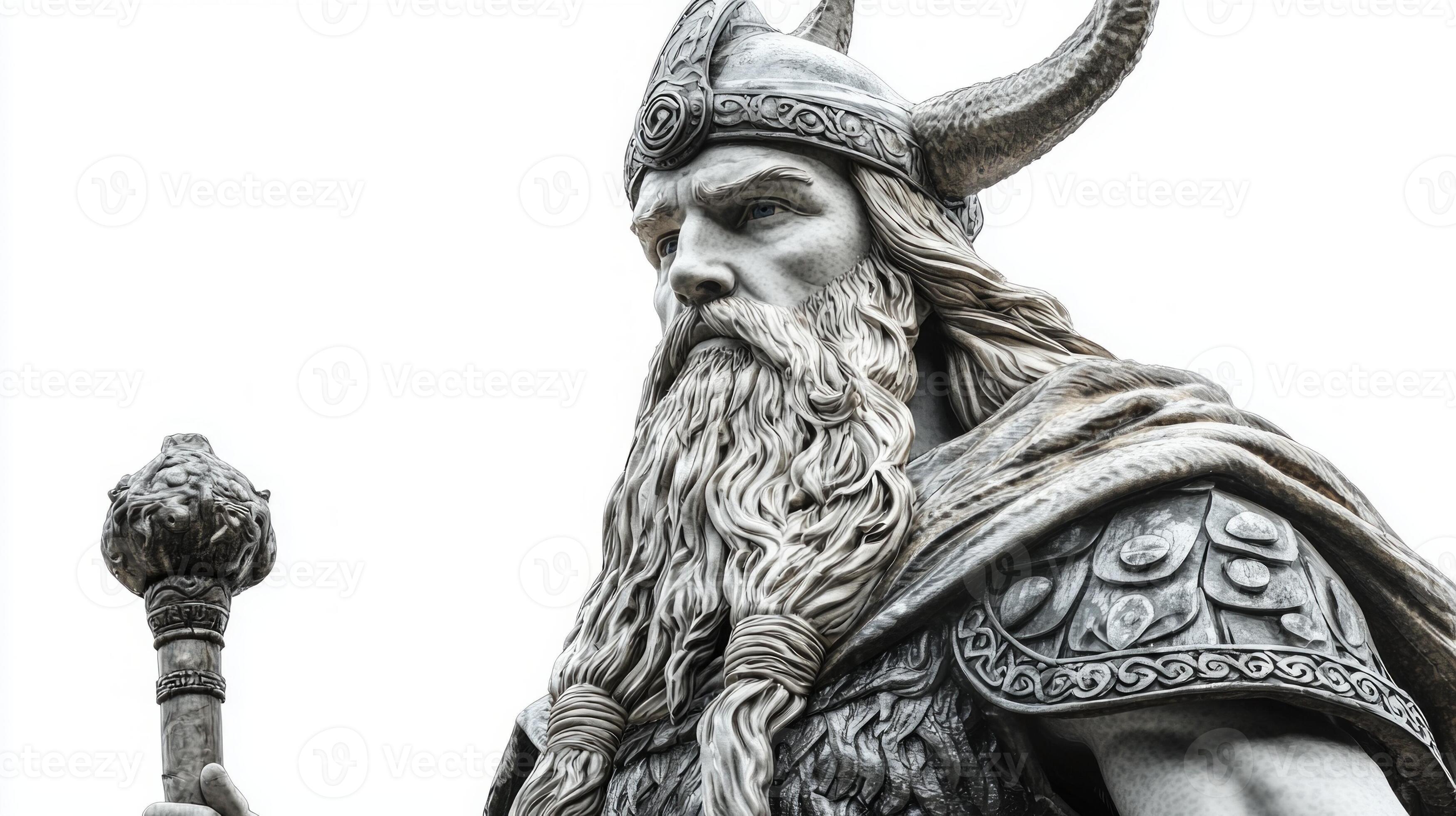 Magni the Scandinavian god of strength displayed with intricate details ...