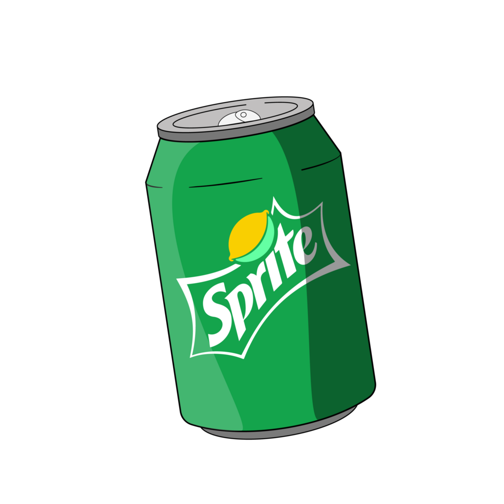 Sprite soda can illustration 51273364 PNG
