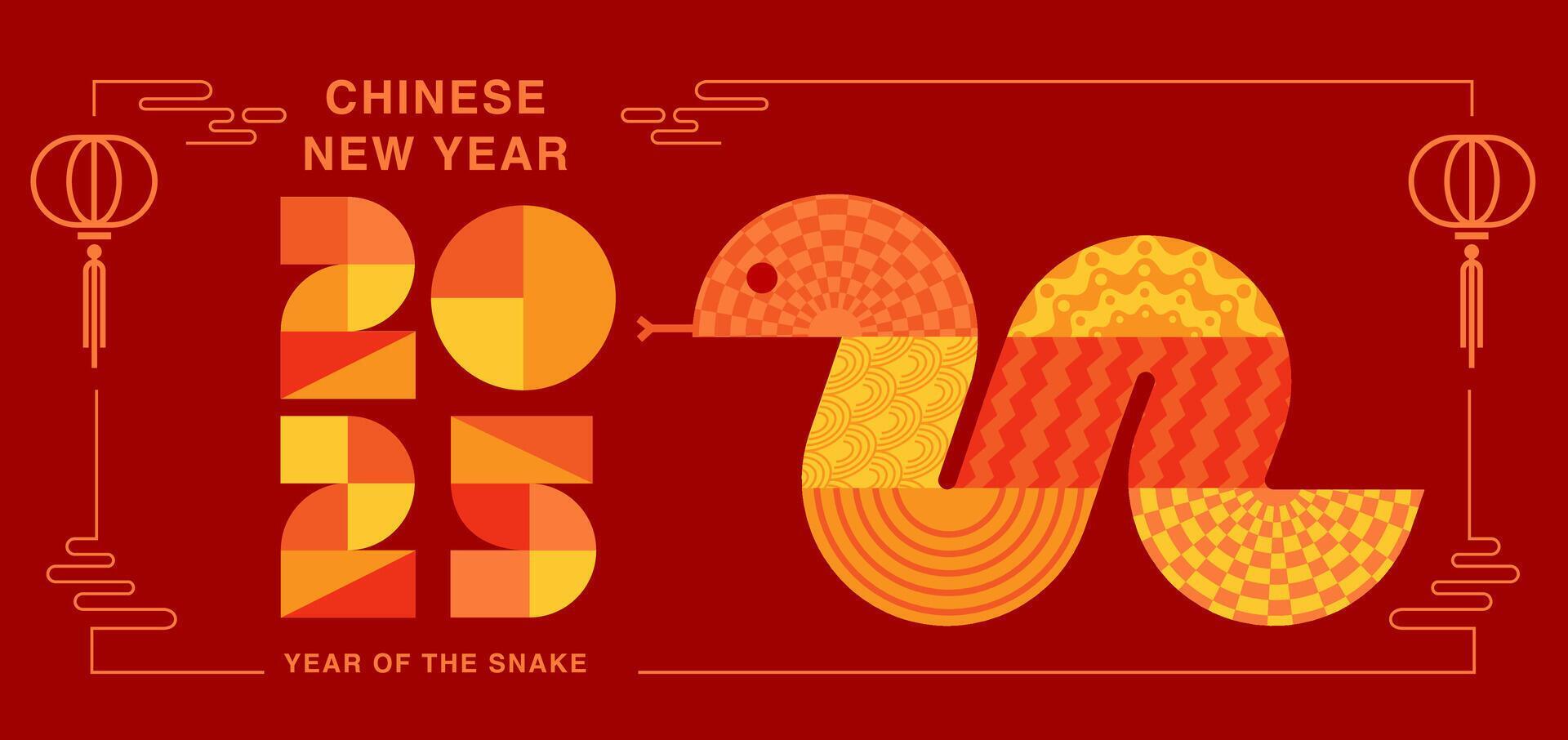 Lunar new year, Chinese New Year 2025 , Year of the Snake , line art ...