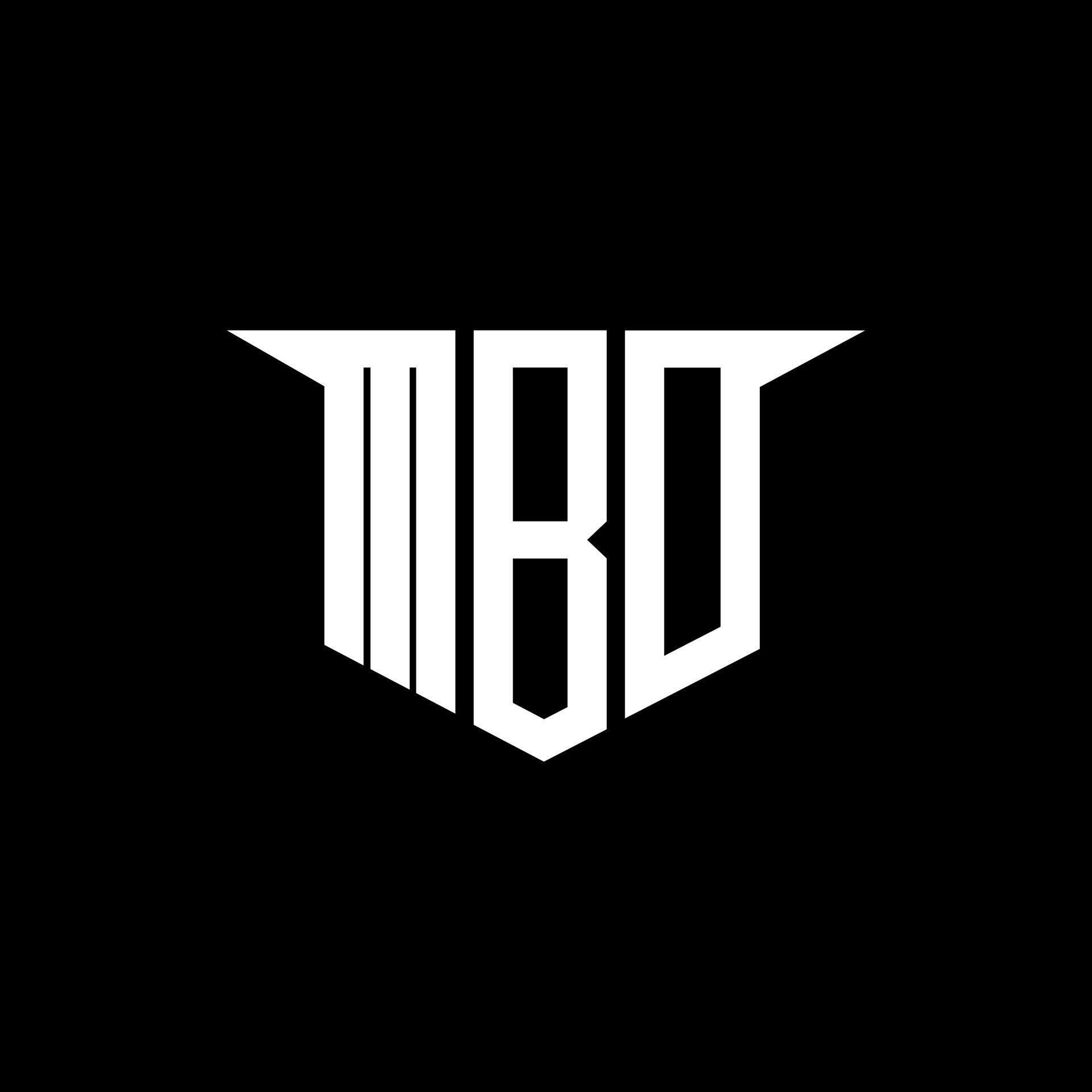 MBD letter logo design with white background in illustrator, logo modern alphabet font overlap ...