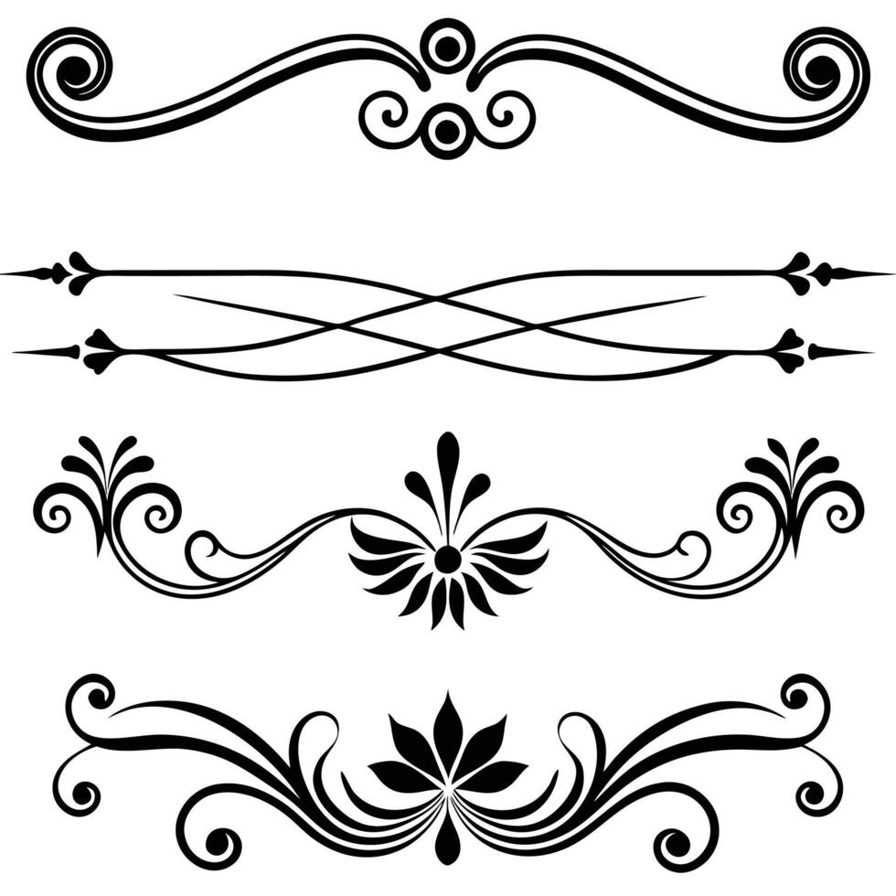 Decorative Scroll Design Elements 51275248 Vector Art At Vecteezy