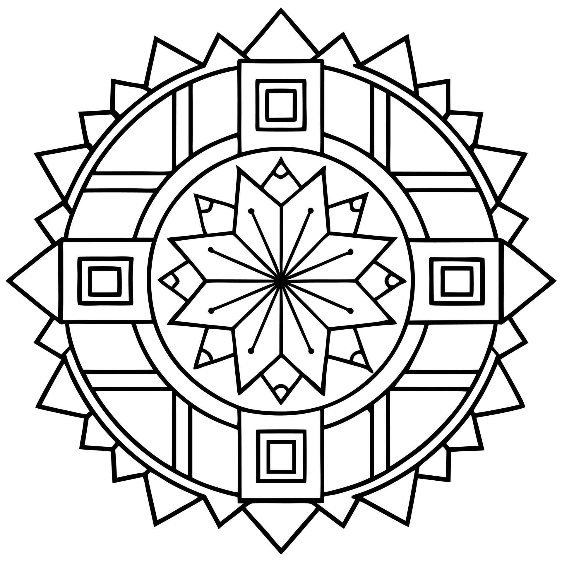architectural mandala, illustration line art 51278099 Vector Art at ...