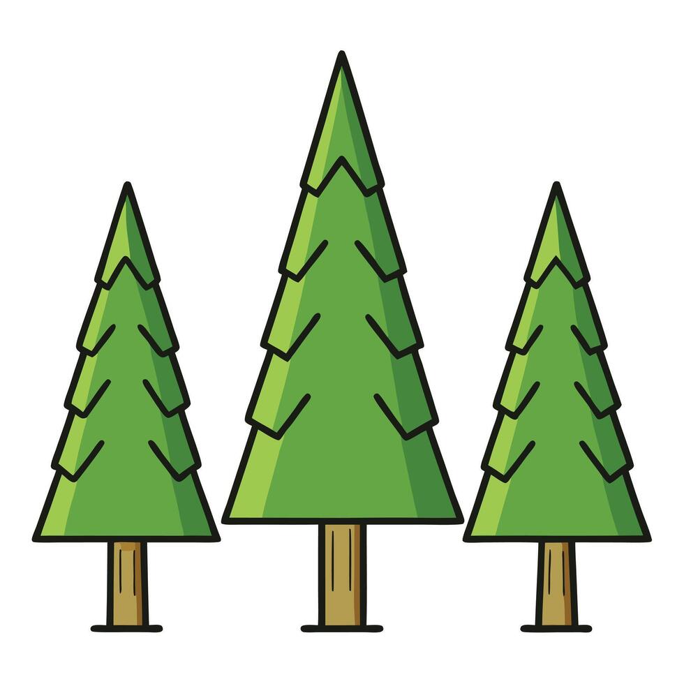 Pine trees icon illustration 51287760 Vector Art at Vecteezy