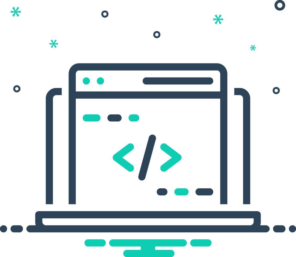 Mix icon for coding 51290487 Vector Art at Vecteezy