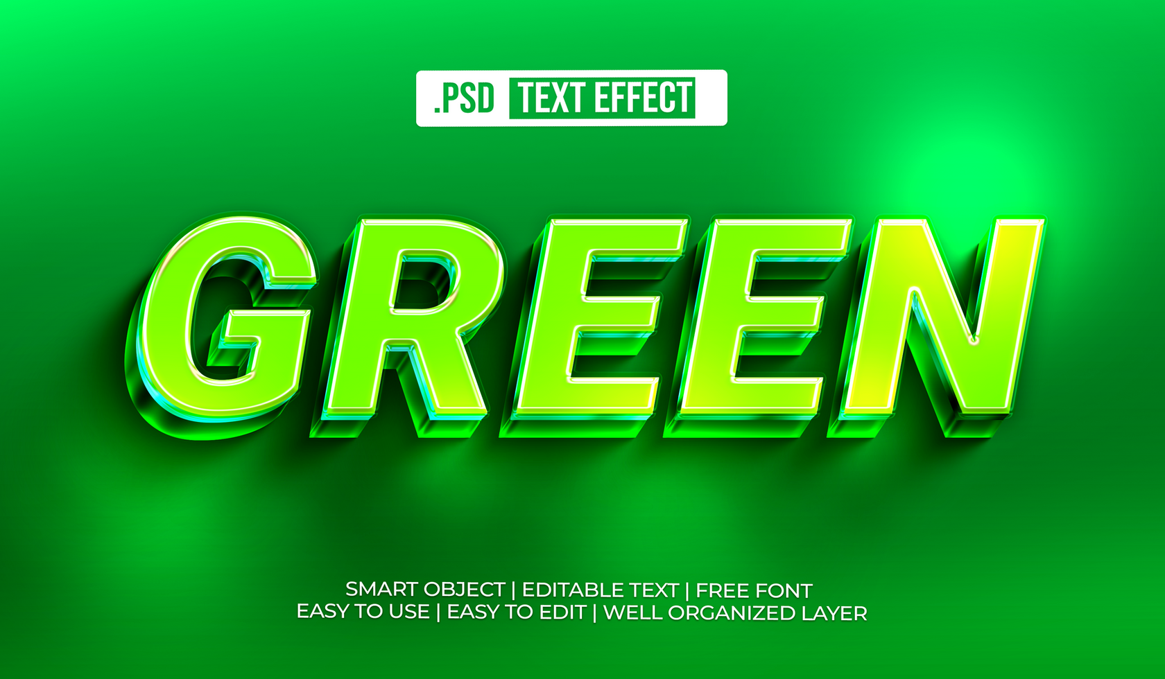 Green Text Effect 51292076 PSD