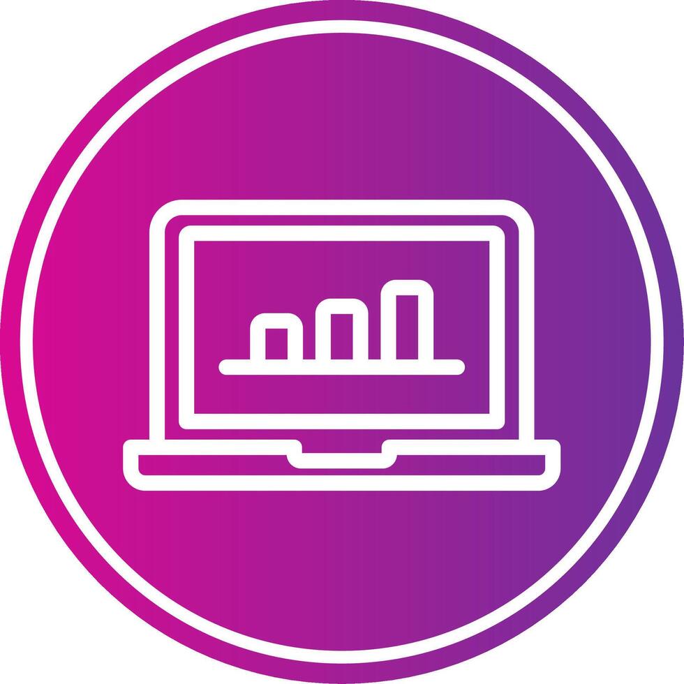 Visualization Line Gradient Circle Icon 51300688 Vector Art at Vecteezy