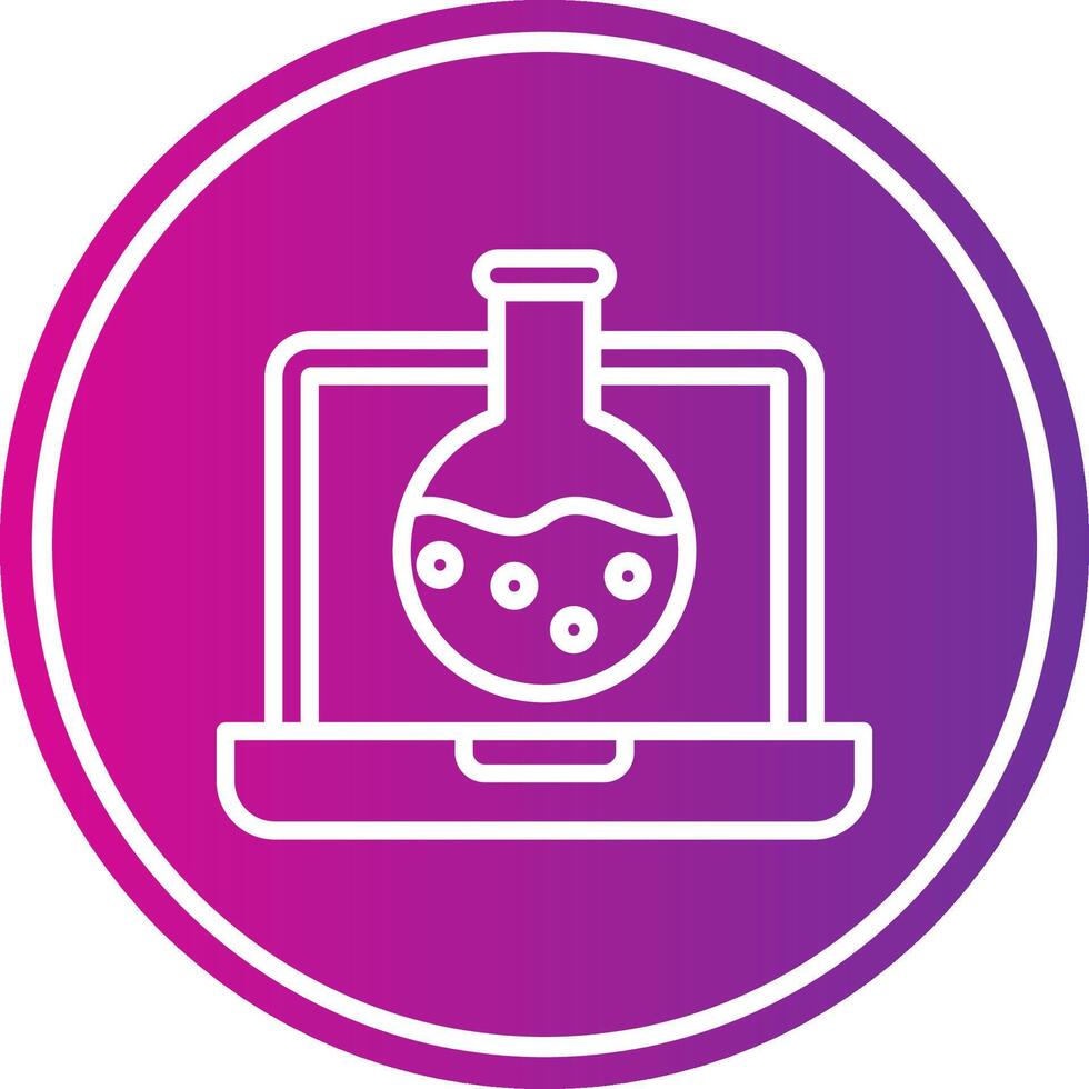 Flask Line Gradient Circle Icon 51301023 Vector Art At Vecteezy