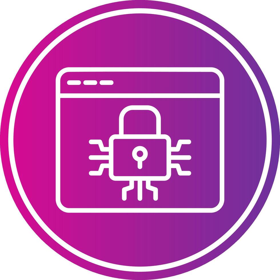 Encryption Line Gradient Circle Icon 51301038 Vector Art at Vecteezy