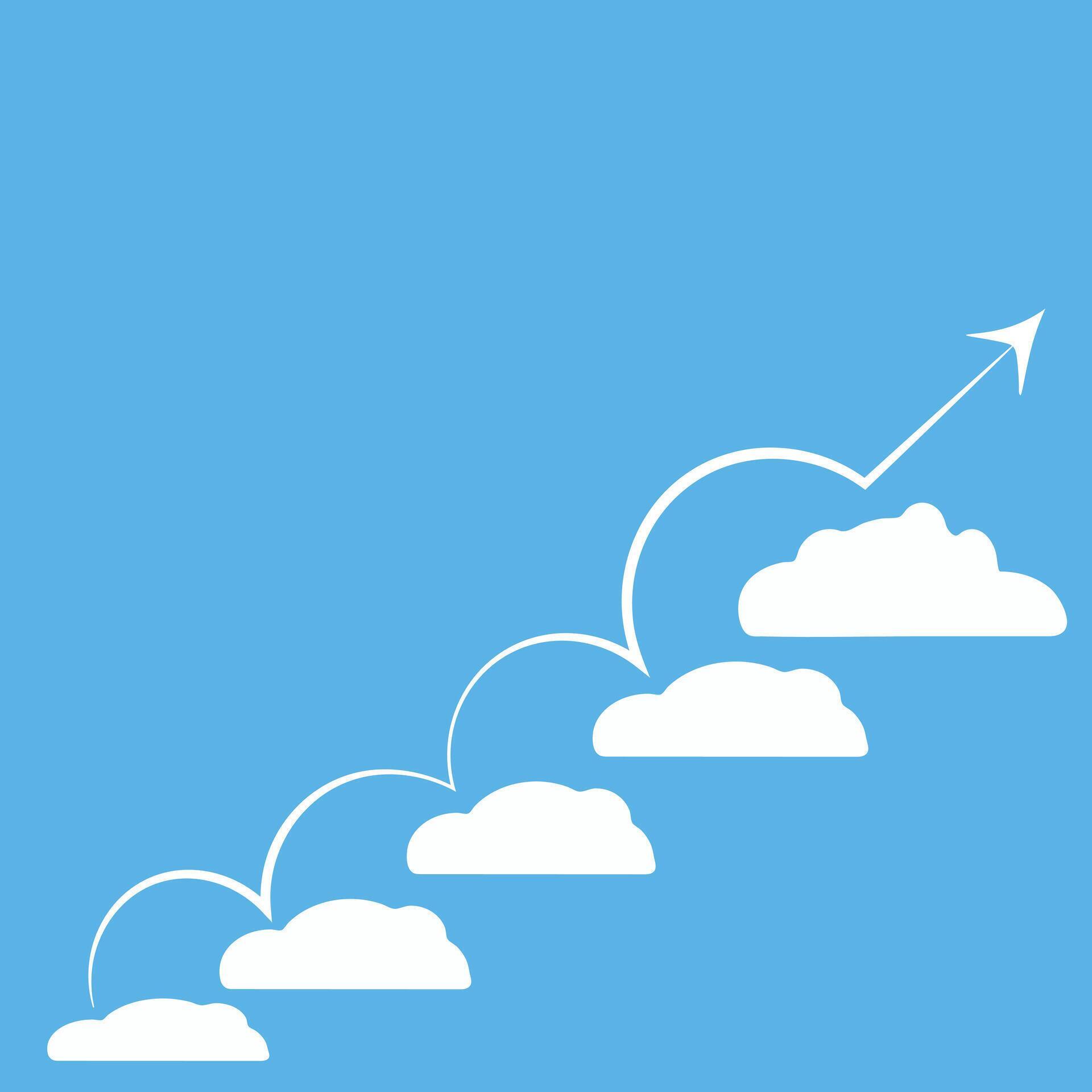 Conceptual poster about growth, progress, arrow to the clouds 51303375 ... Conceptual poster about growth, progress, arrow to the clouds 51303375 ...